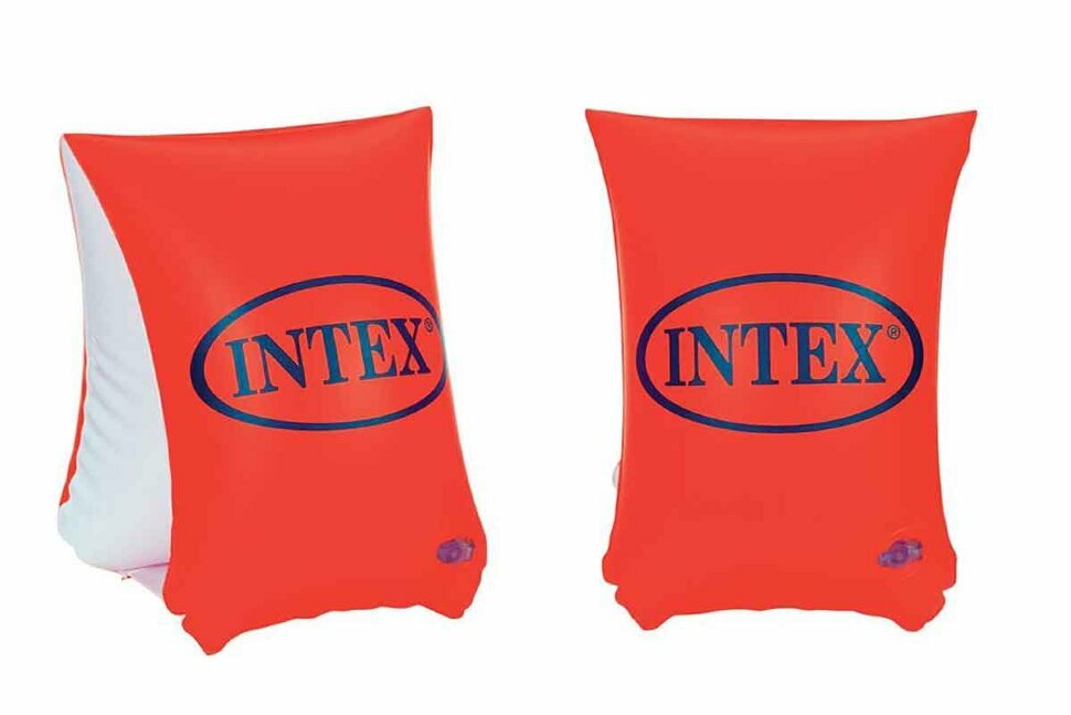 Intex Нарукавники для плавания оранжевые 25х17см, 6-12 лет 59642NP с 6 лет