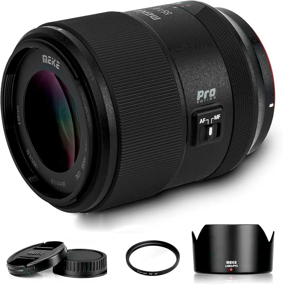 Meike 55mm F1.8 Pro FE-Mount, полнокадровый объектив STM с автофокусом и фиксированным фокусным расстоянием для камер Sony с креплением E