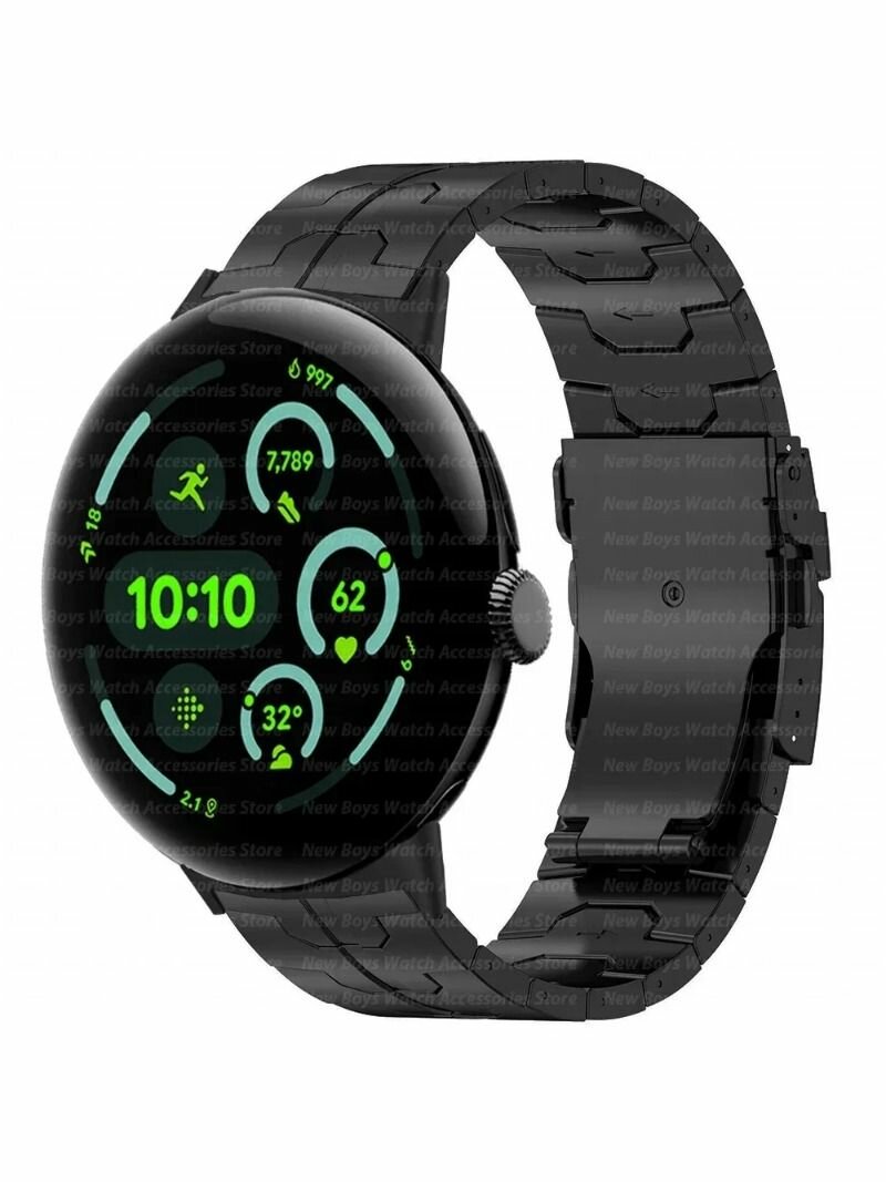 Титановый мужской ремень для Google Pixel Watch 3 45 мм браслет связи для Google Pixel 3 45 мм браслет для металлических бизнес-часов