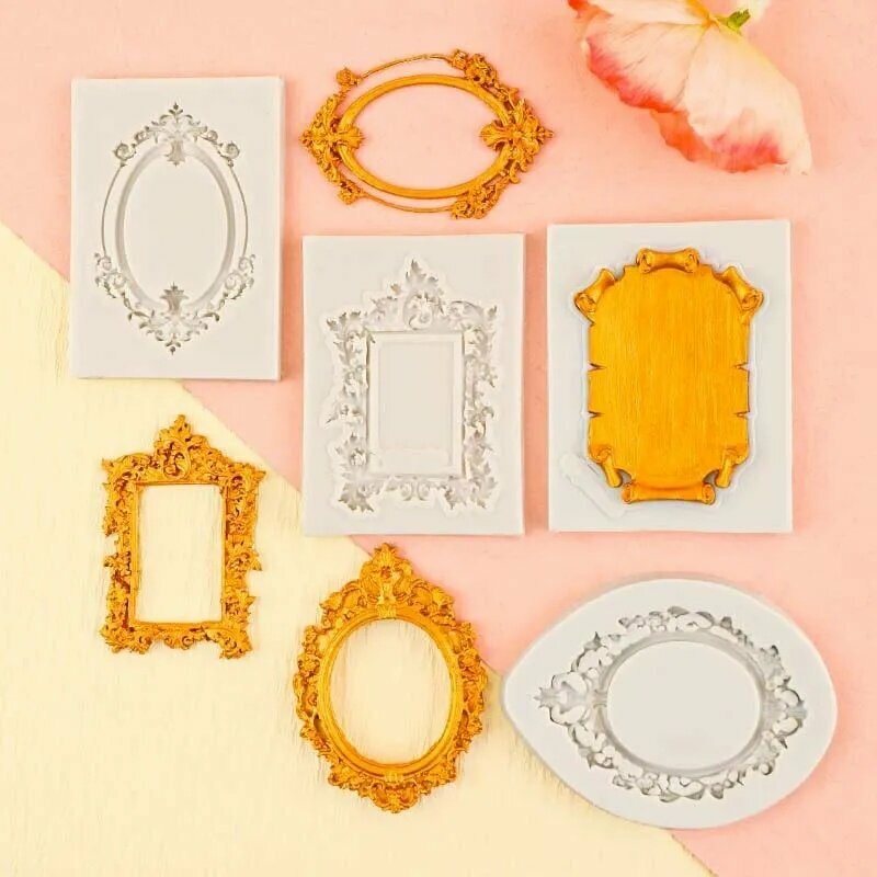 Силиконовые формы для гирлянд из листьев и шишек Силиконовые формы для глины, гипса и ручного мыла