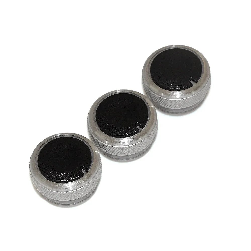 Ручка переключателя переменного тока для стайлинга автомобиля, кондиционера, регулировки температуры для FORD FOCUS 2 focus 3 Mondeo, автомобильные аксессуары silver 3 pcs