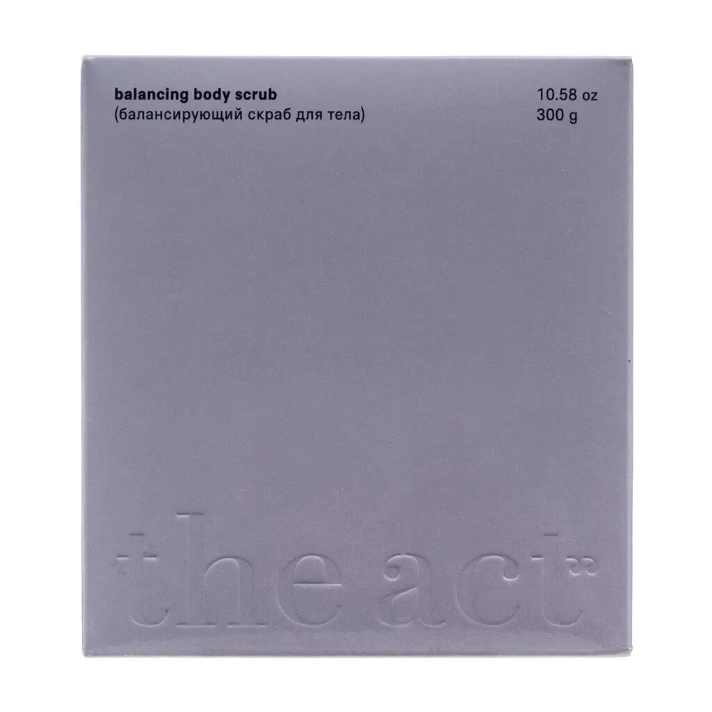 The Act Балансирующий скраб для тела тмин 300 г 1 шт