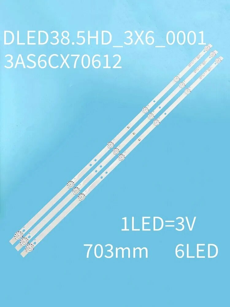 Светодиодная лента подсветки для DLED38.5HD_3X6_0001 100LTV7011 39LED15T2 UD40D 3AS6CX70612 LC390TA2A LC390TULA