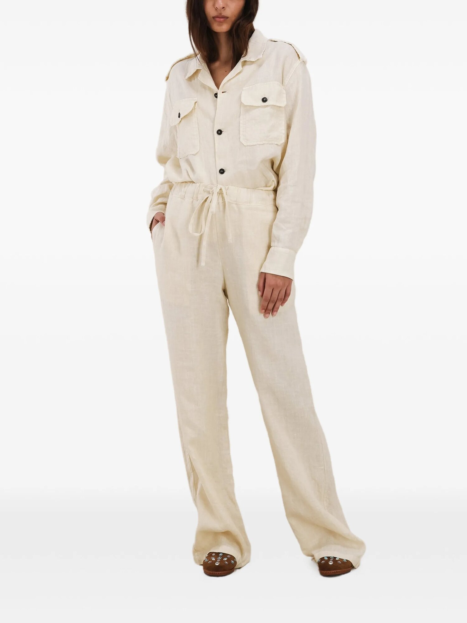 Брюки FORTELA Drawstring trousers, размер 44, разноцветный — фото 1