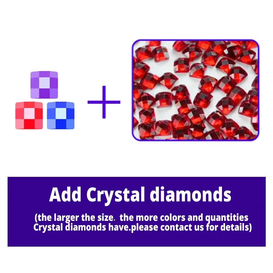 Алмазная живопись фото на заказ 120 цветов MTdiyart Square Resin 50X70, Add Crystal Drill BQ