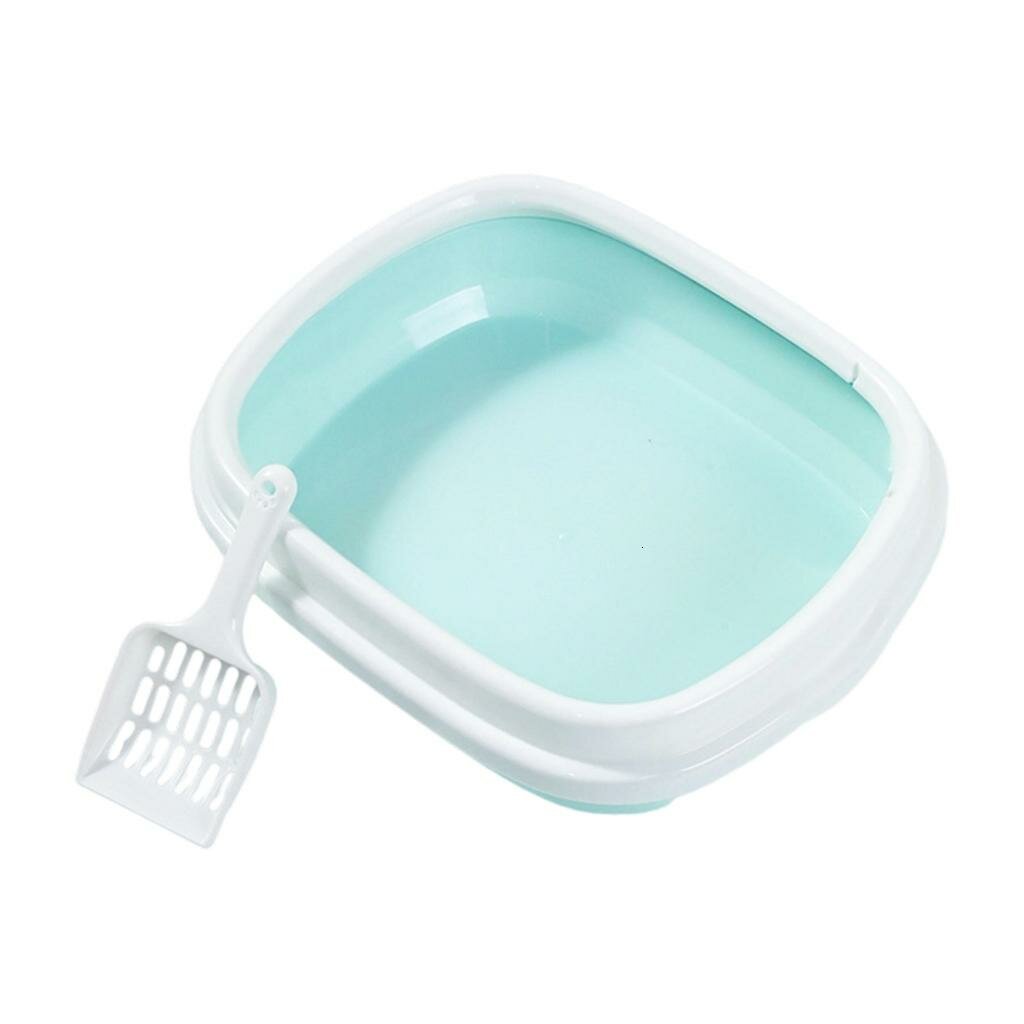 Глубокая кошачья туалетная кабинка с вентиляцией, Синий