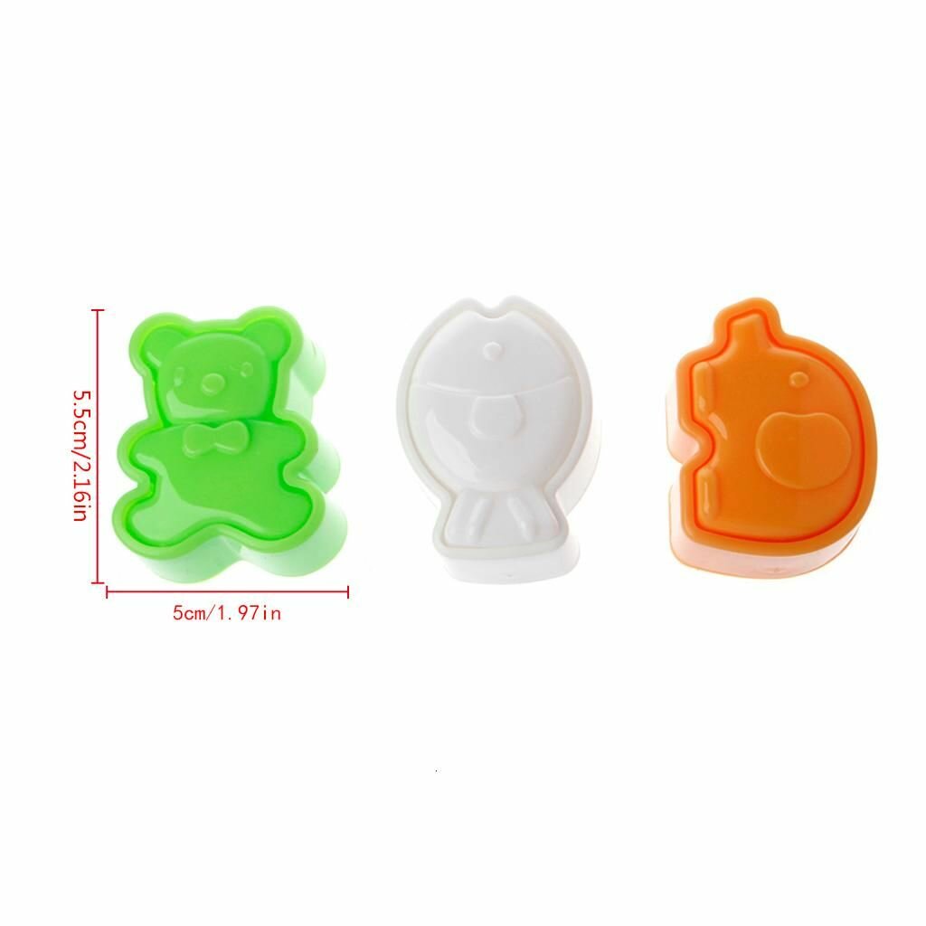 Формы для суши-рисовых шариков, 3 шт, Много