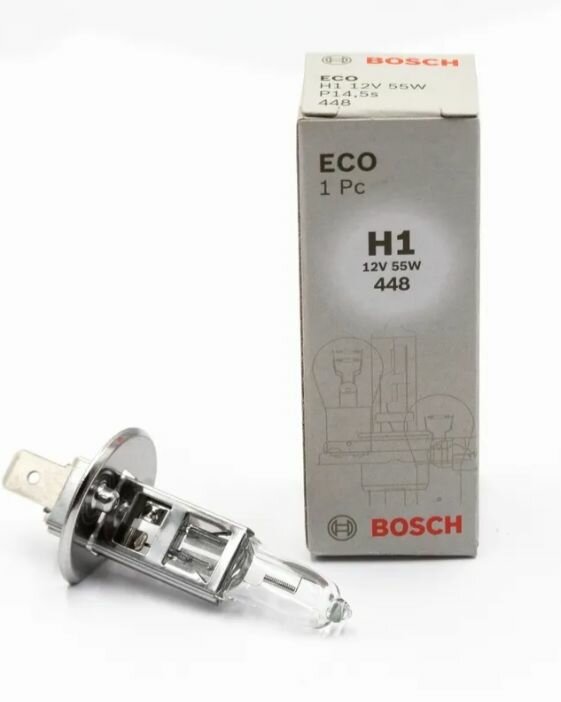 Лампа 12V H1 55W P14.5s ECO BOSCH 1987302801 (1987302801)
