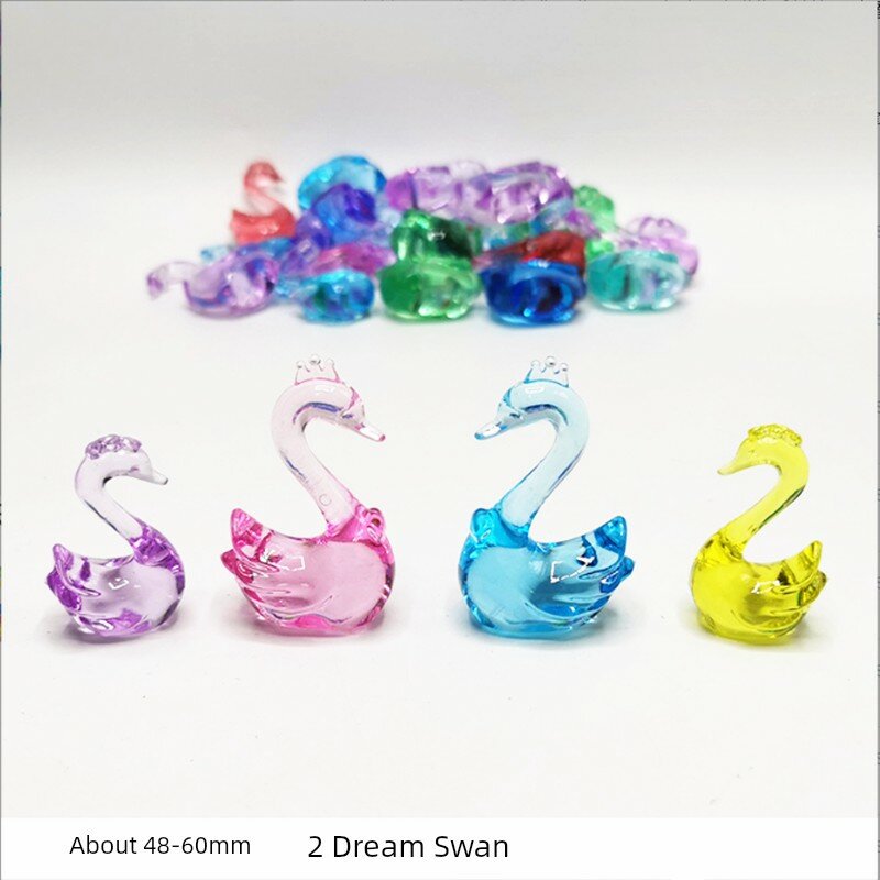 Прозрачная акриловая мини-сумочка, сумка-тоут, имитация драгоценных камней, реквизит для ролевых игр, детские