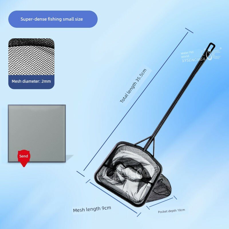 Круглая и квадратная ультрамелкая рыболовная сеть для ловли рыбы, большая аквариумная сеть для наблюдения за золотыми