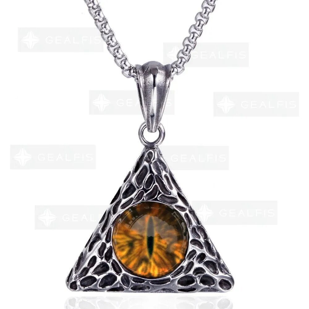 Мощный амулет Глаз Дракона на цепочке