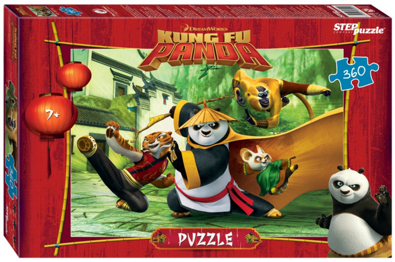Пазл детский Step puzzle 360 деталей, элементов: Кунг-фу Панда, производство Россия