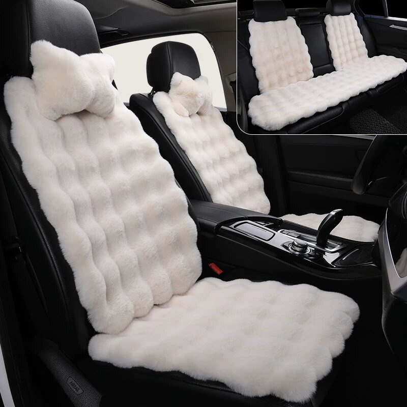 Зимняя накидка на автомобильное сиденье, плюшевая, цельная, из пузырчатого вельвета, утолщенная и уплотненная, новая,