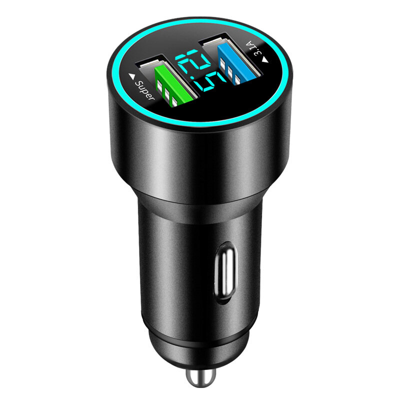 Новый цифровой дисплей автомобильного зарядного устройства 1-к-3 с кабелем, цифровой дисплей автомобильного зарядного устройства 100W, супер быстрая зарядка, многофункциональное автомобильное зарядное устройство