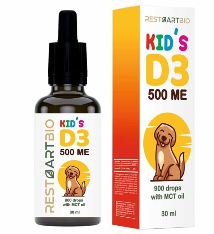 Restartbio Детский витамин Д3 + МСТ масло