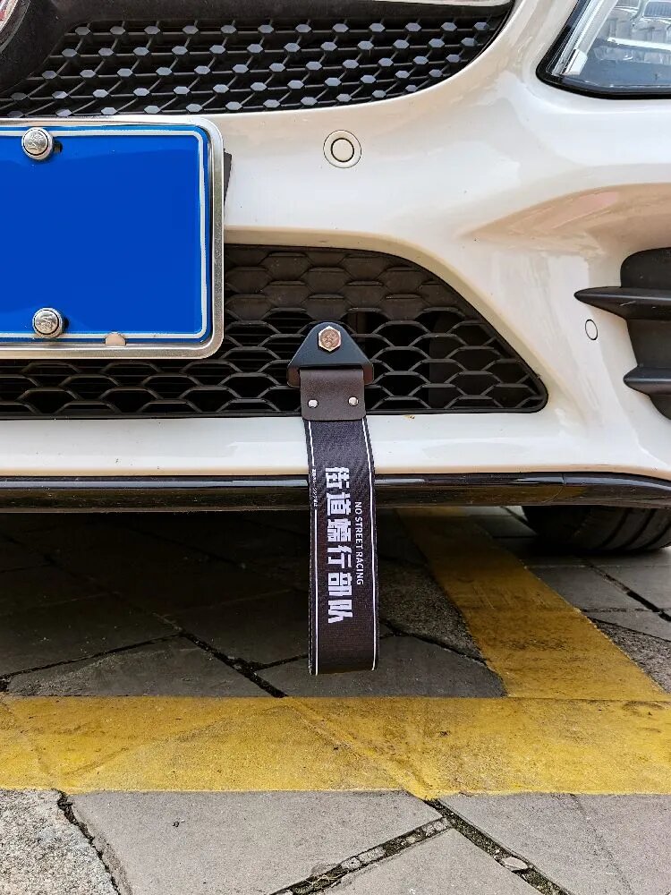 Японский стиль буксировочный трос с декоративным кольцом для JDM тюнинга и безопасной буксировки