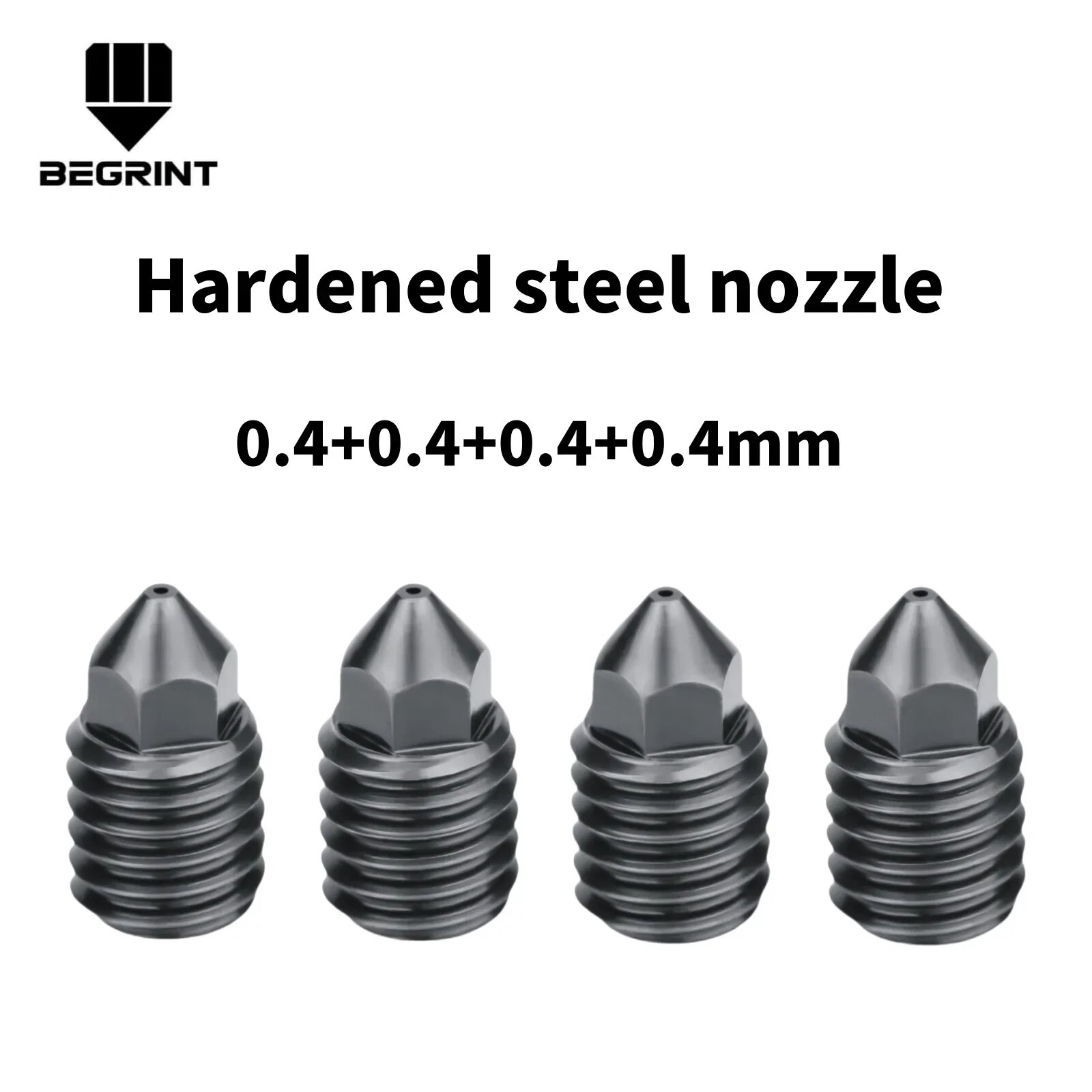 Насадка для 3D-принтера 0.4+0.4+0.4+0.4 мм, Hrad-4444-Nozzle