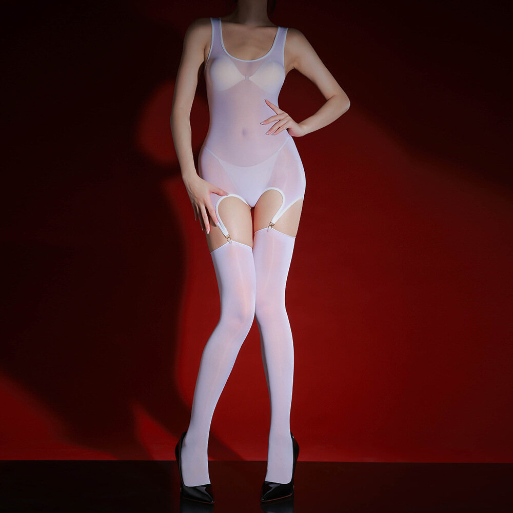 Чулки с маслом лошади Toffee Bird, сексуальные черные чулки, ультратонкие 5D глянцевые чулки-боди, чулки с подвязками на все тело