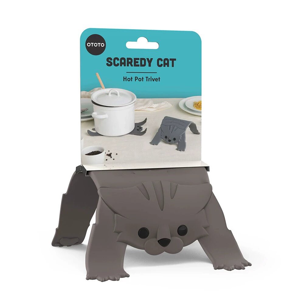 Термоизоляционный коврик OTOTO Scaredy Cat с защитой от ожогов для обеденного стола, для кастрюль, тарелок и чашек