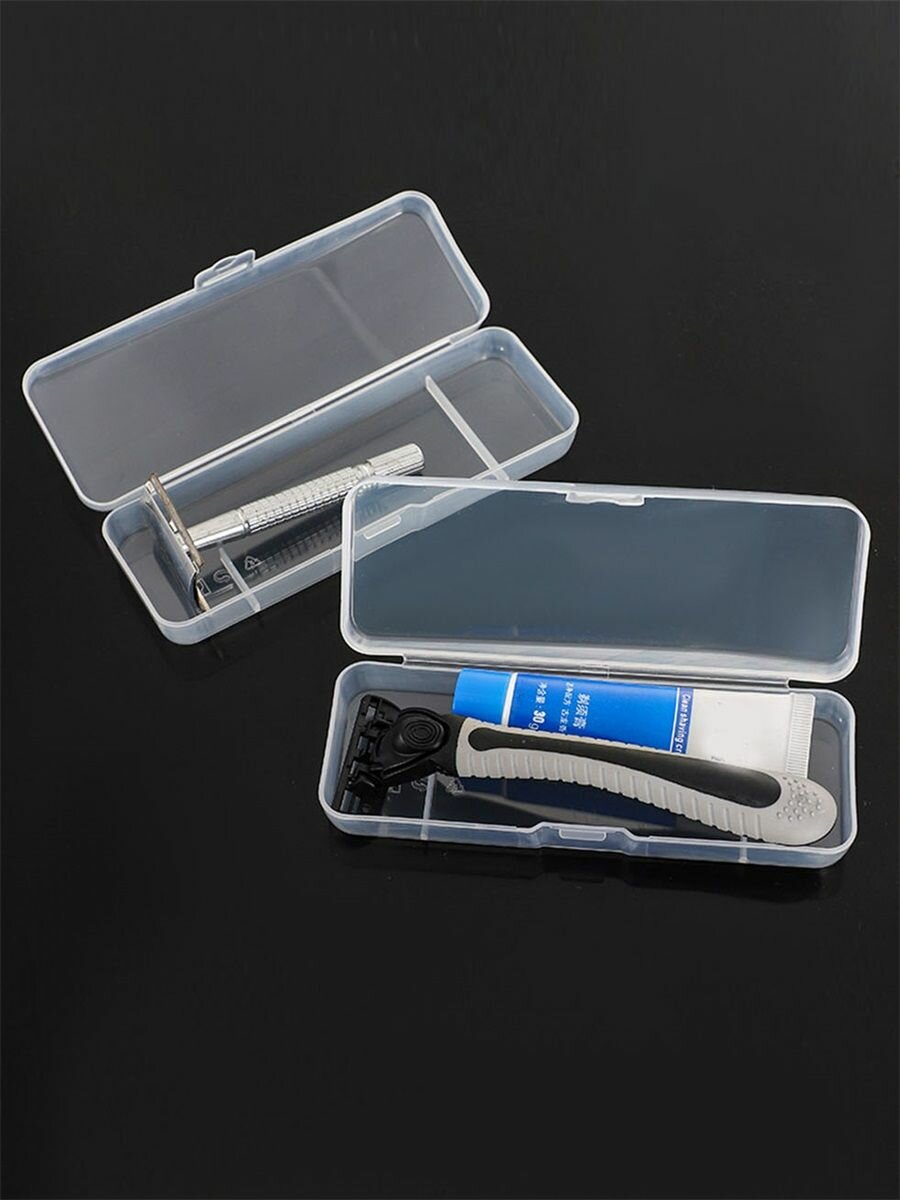 Контейнер для бритвы пластиковый дорожный чехол 1шт