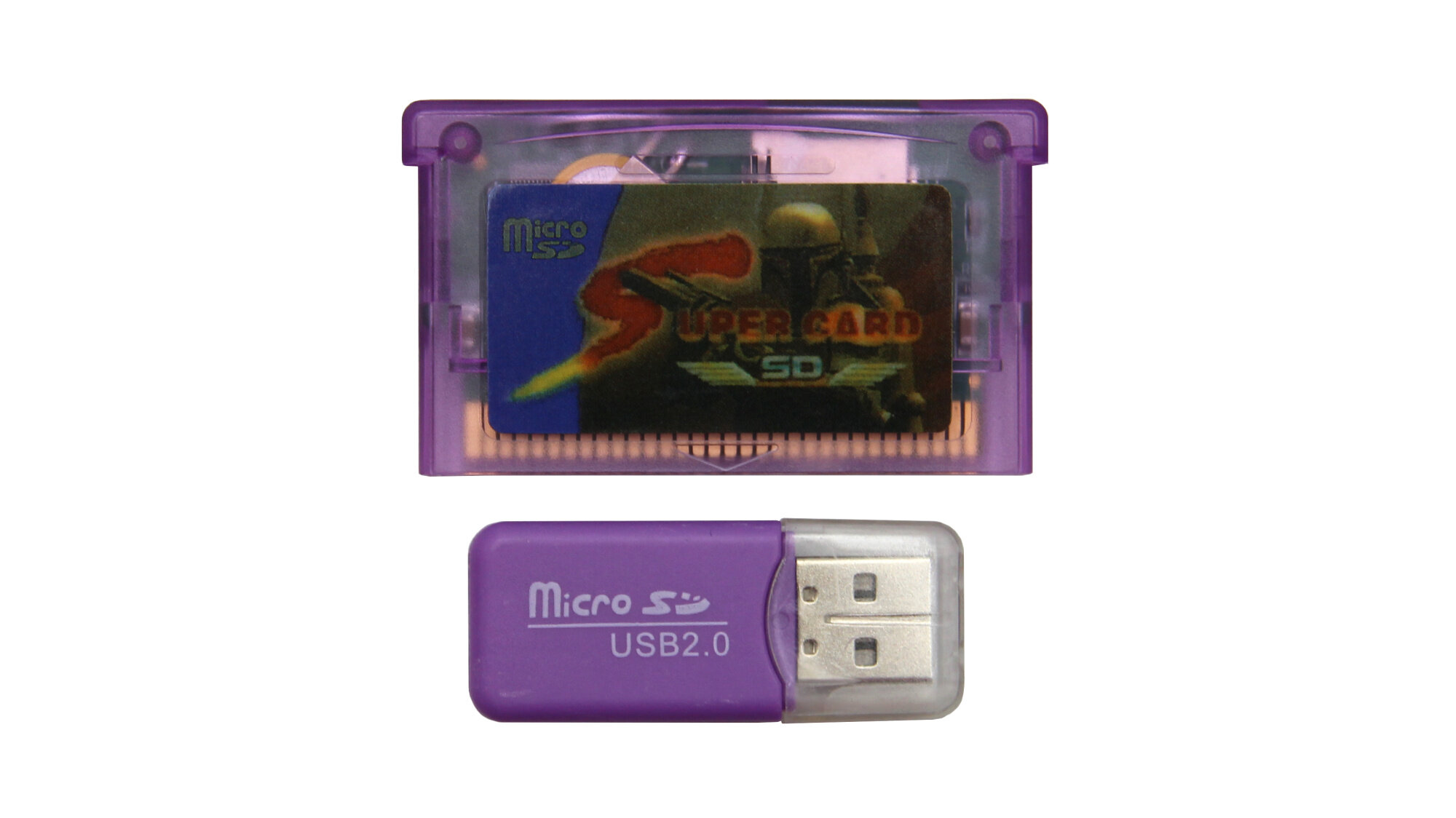 Флеш-картридж Supercard MiniSD для консоли Game Boy Advance (Новый)