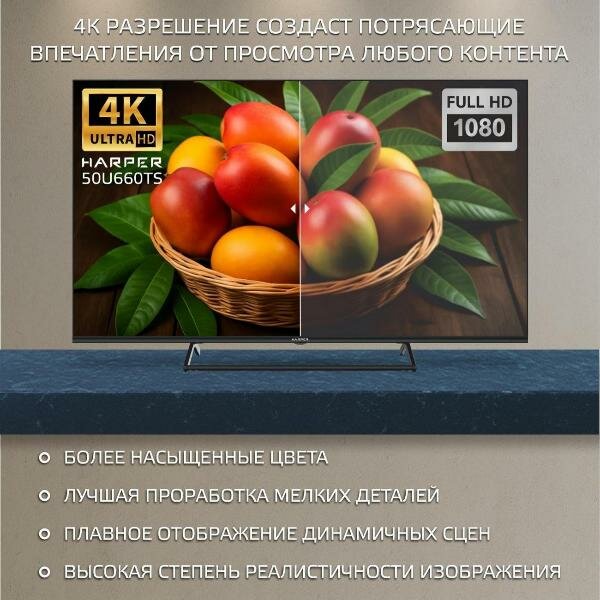 Телевизор Harper 50U660TS — фото 1