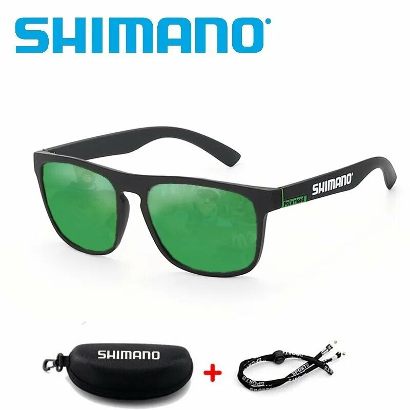 Поляризационные Солнцезащитные Очки Shimano С Коробкой И Веревкой Для Рыбалки, Пеших Прогулок И Вождения