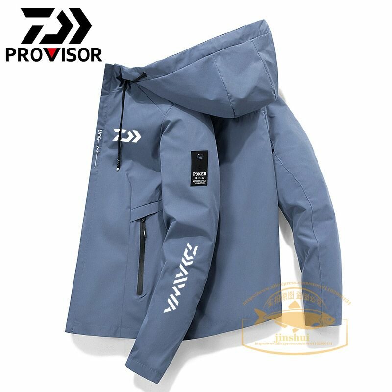 Мужская походная куртка daiwa, для отдыха, рыбалки, 2024/рыболовная куртка с капюшоном