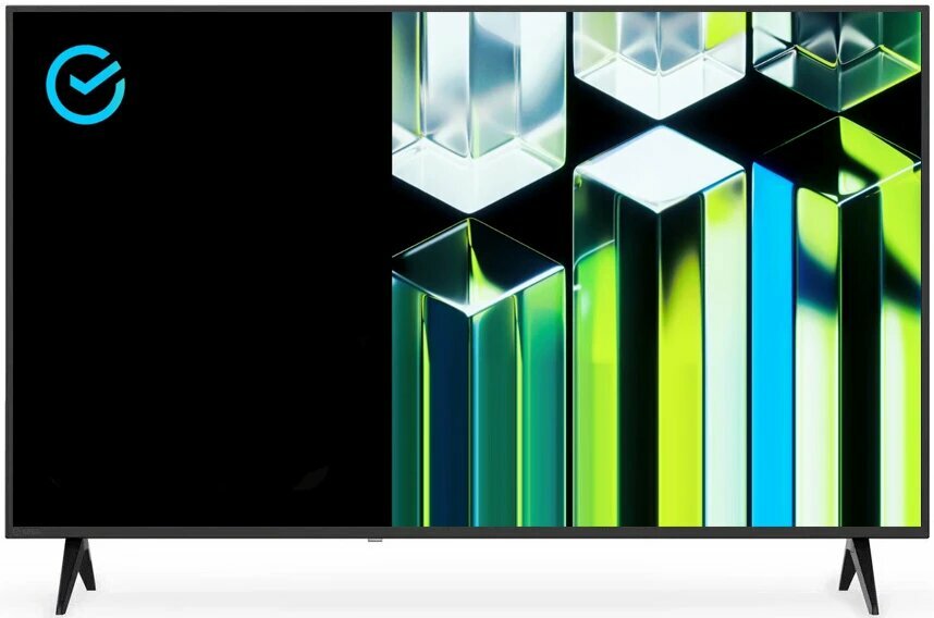 Телевизор Sber SDX-65U4124B, 65", диагональ 64,96", разрешение 3840x2160