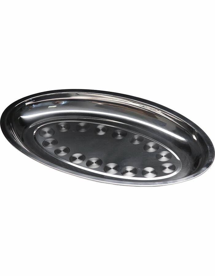 Блюдо овальное КленМаркет, нержавеющая сталь, 25x15,5 см