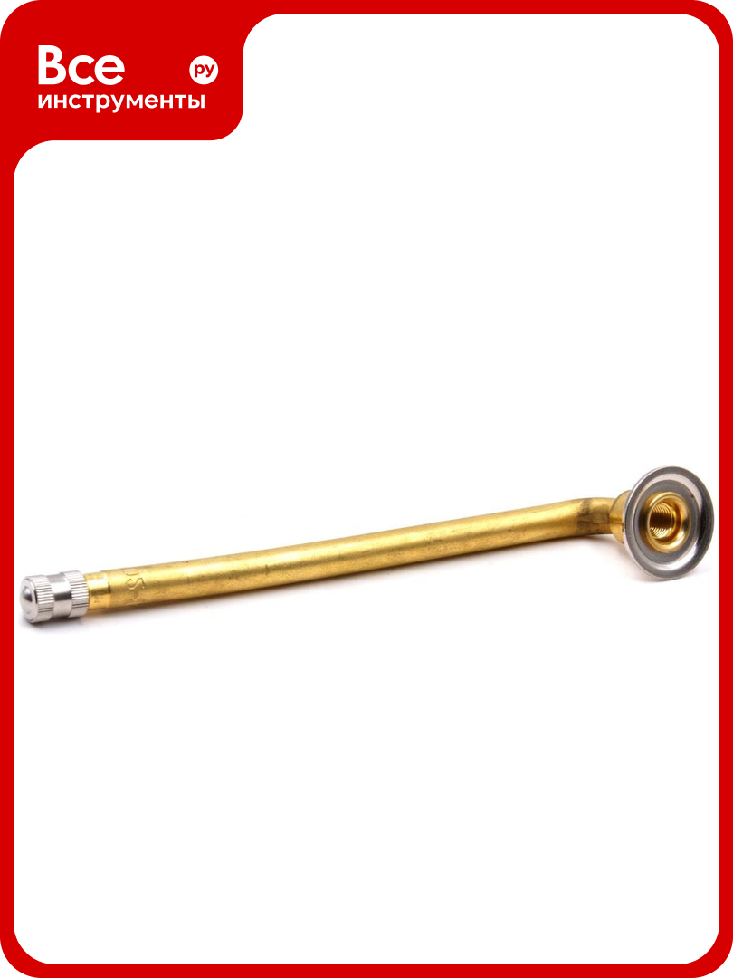 Вентиль HQ-mech V3.02.24 накручиваемый для грузовых шин с камерой, сельхоз и спецтехники, V8, латунь УТ000003204