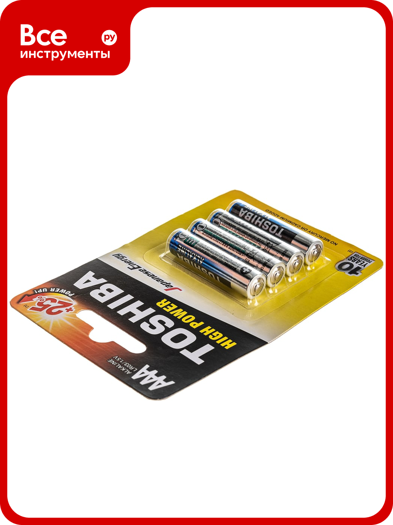 Алкалиновый элемент питания Toshiba LR03 4454, щелочной аккумулятор типа AAA для портативных электронных устройств