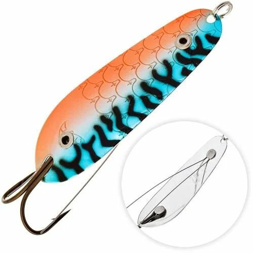 Блесна Kuusamo Rasanen 70мм 10г Незацепляйка# цвет FR/BLU-S.