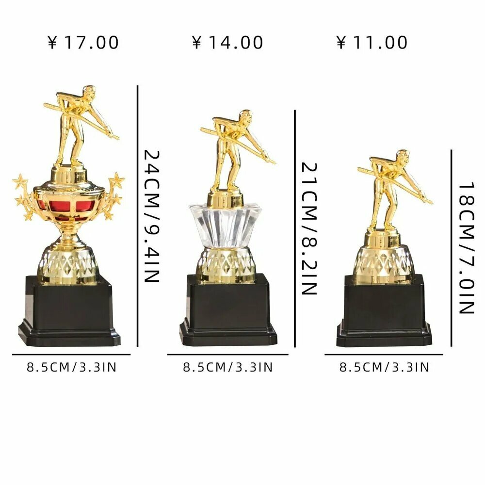 Пластиковый кубок T56-6, бильярд, высота 18 см, утяжелённый 1 шт