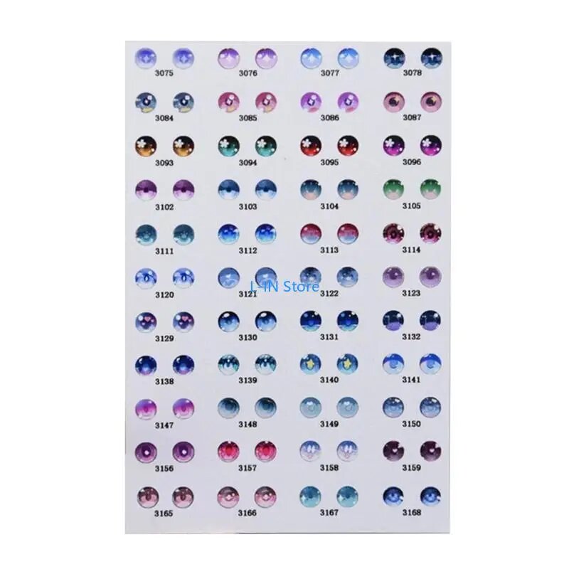 Круглые бумажные глаза для кукол 1