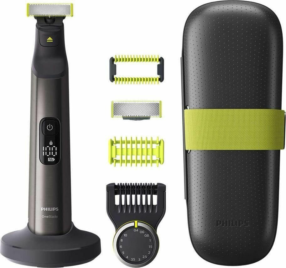 Триммер для бороды и усов Philips OneBlade Pro Body + Face, черный