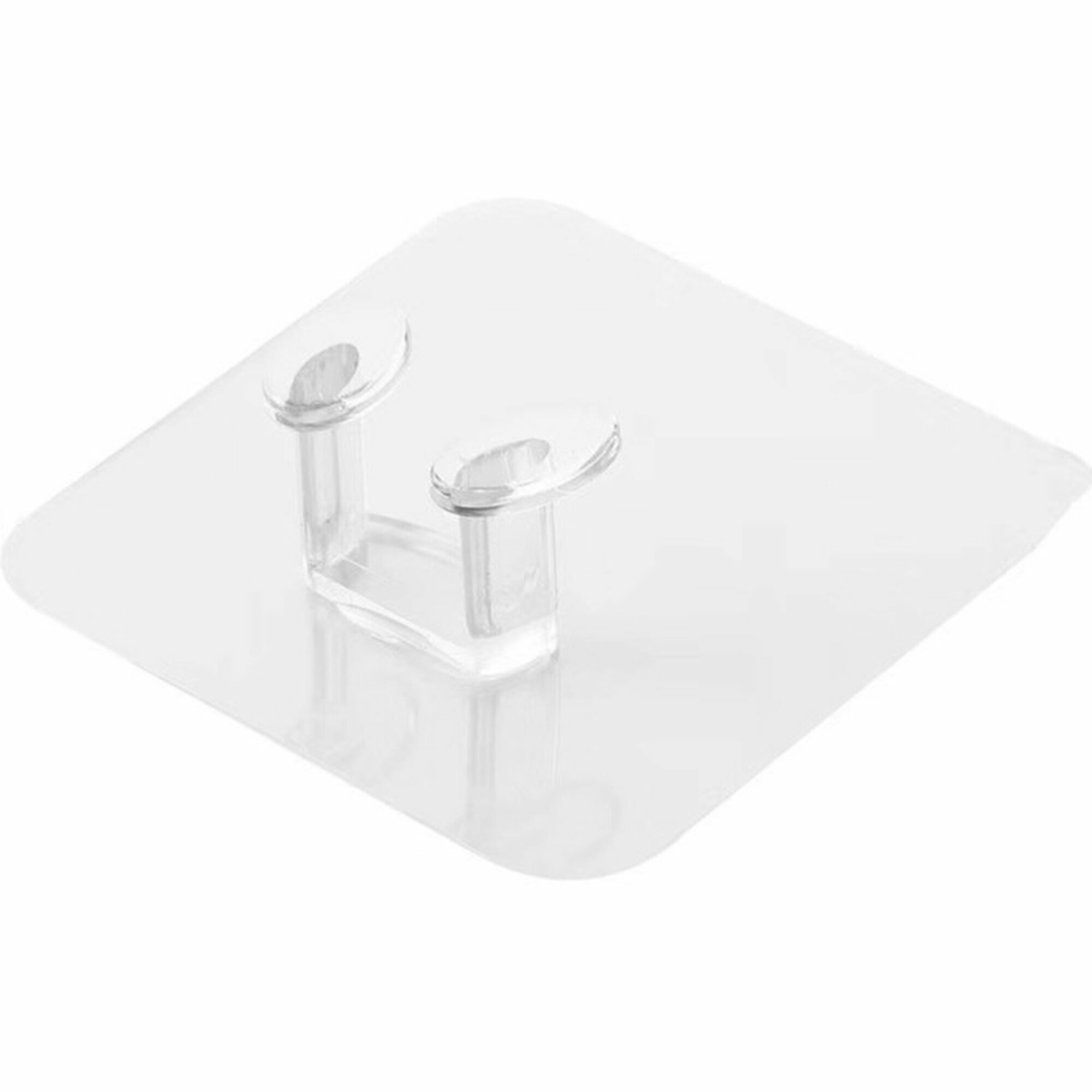 Крючки двойные самоклеящиеся для бритвы, вилки, полотенец, 5,6×5,6 см, 10 шт