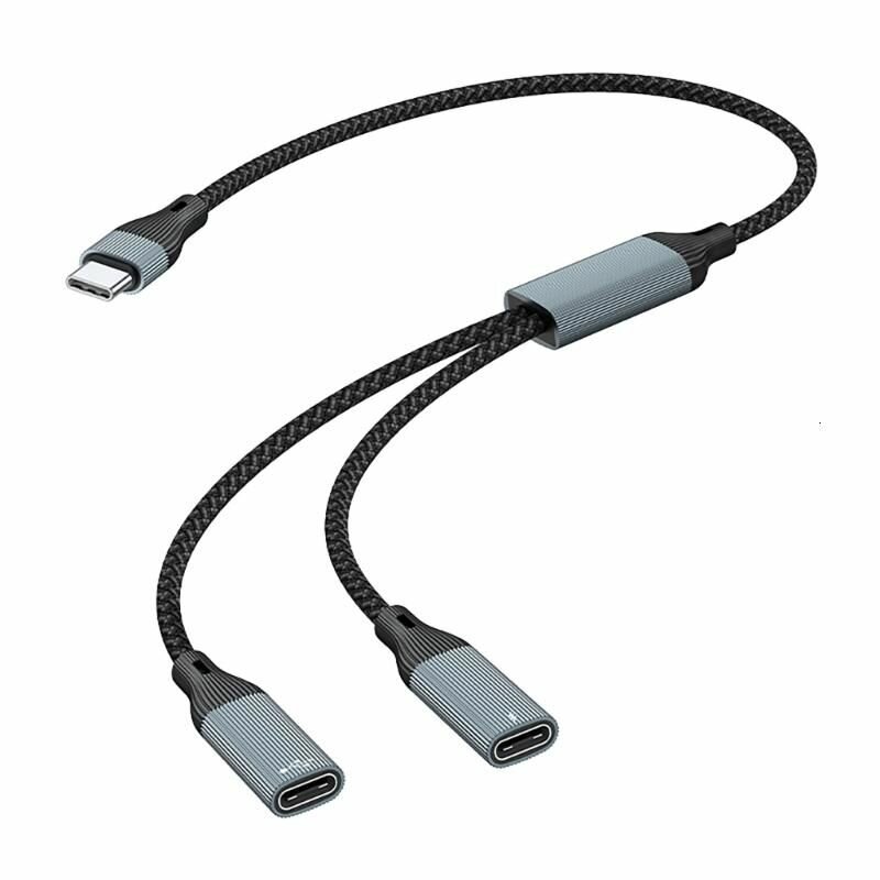 USB-C адаптер-разветвитель 60 Вт, 2 Тип C