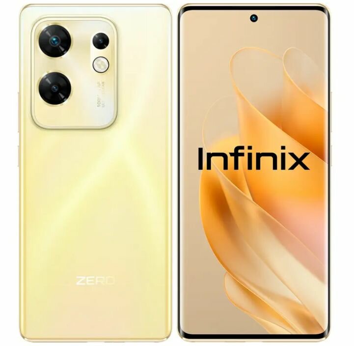 6,78" Смартфон Infinix ZERO 30 8/256 ГБ (X6731B 256+8 SUNSET GOLD) 2023, золотой