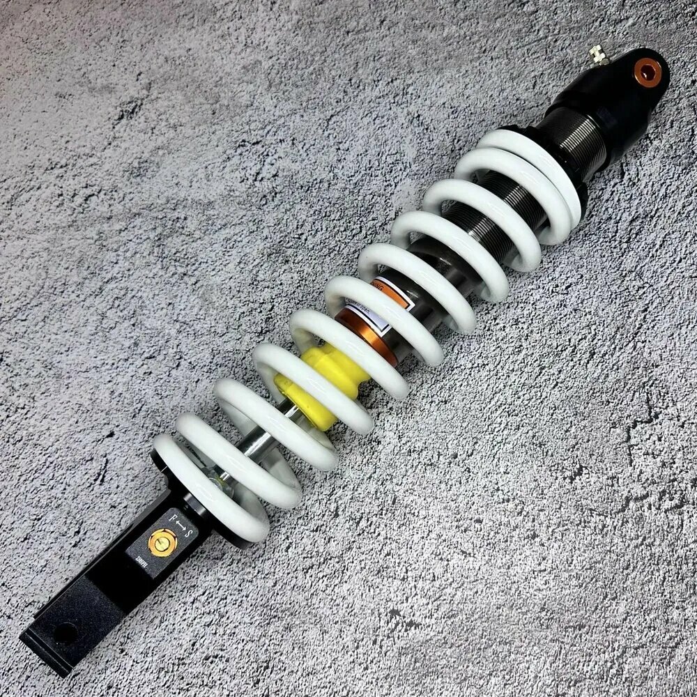 Амортизатор 450мм задний d-10мм, M-10мм ROCKOT R5/R5F с вилкой под прогрессию и регулировкой отбоя