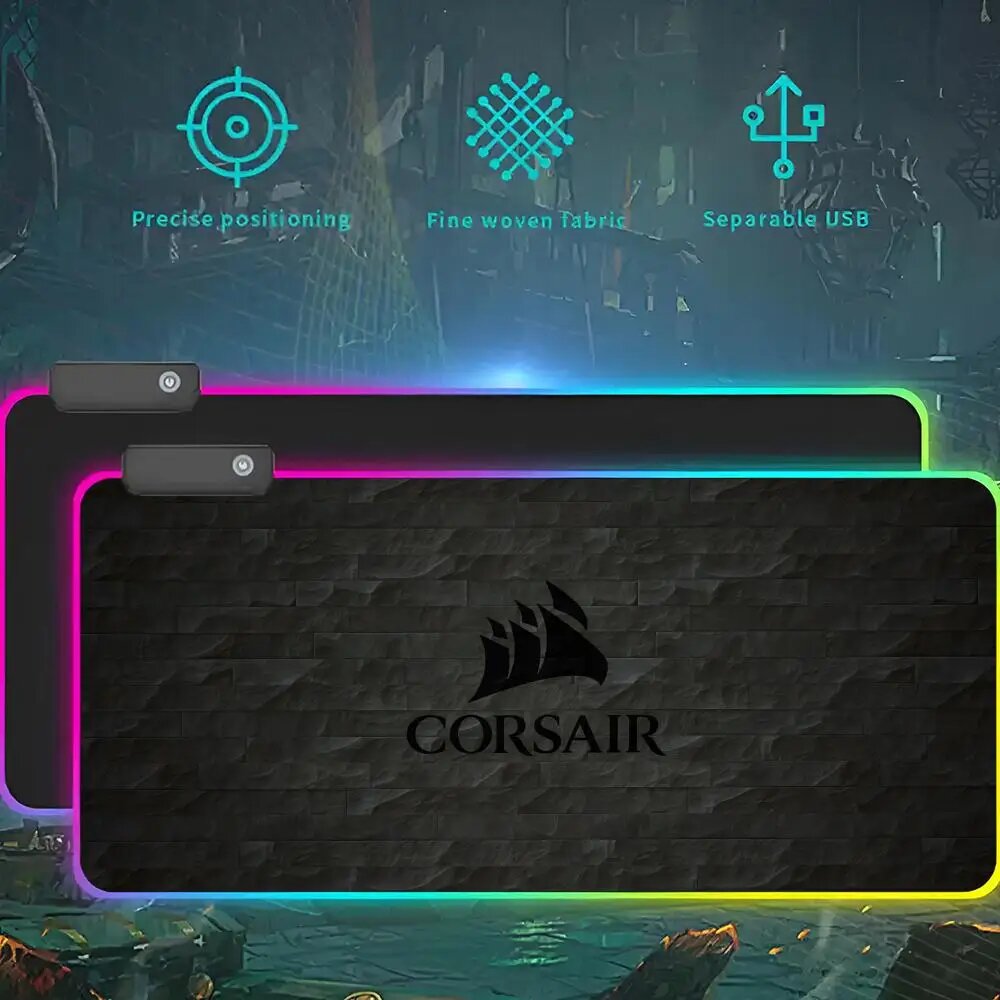 CORSAIR RGB коврик для мыши 800x400x4mm, черный