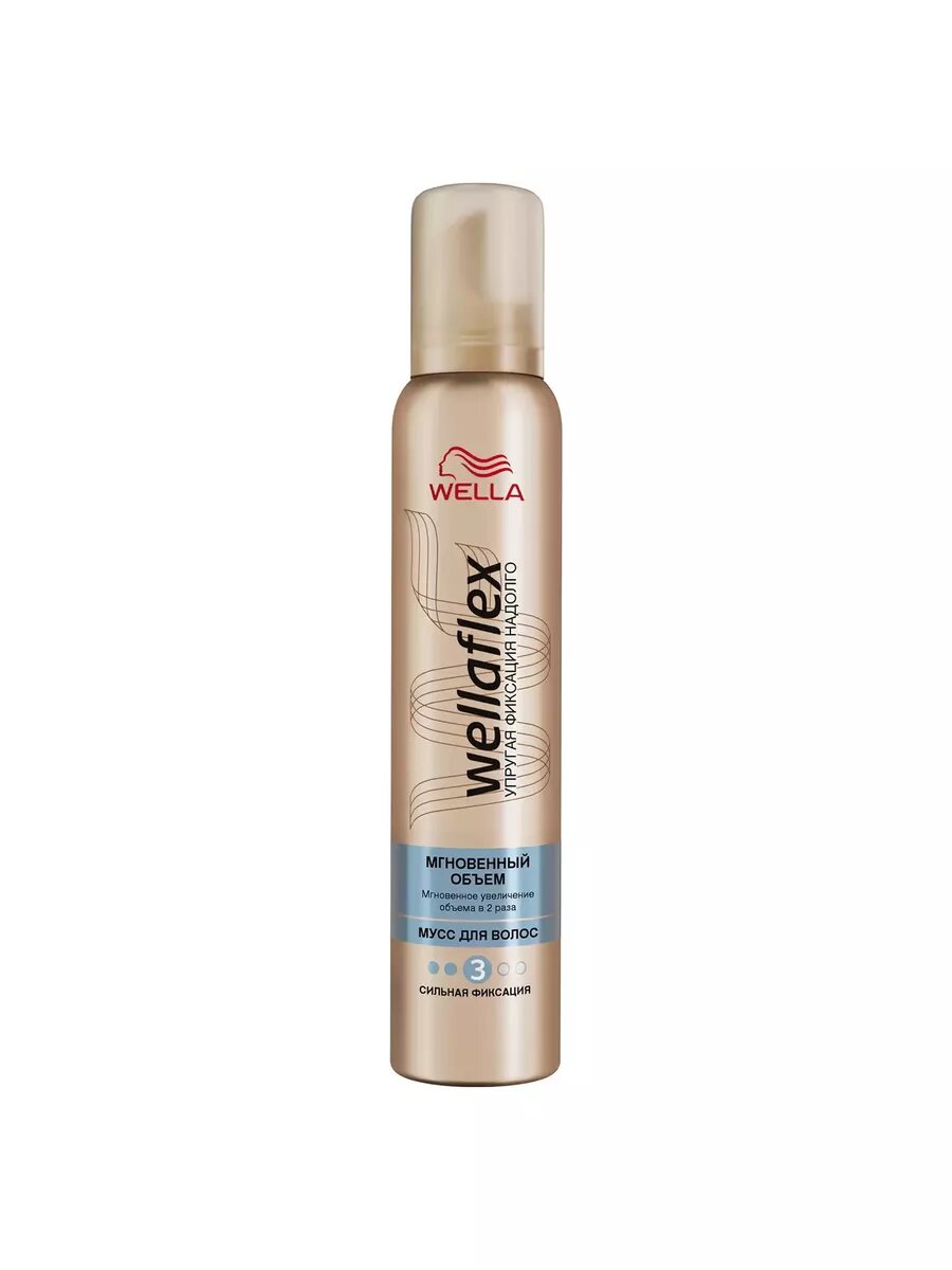 Мусс для укладки волос Wellaflex Мгновенный Объем 200 мл
