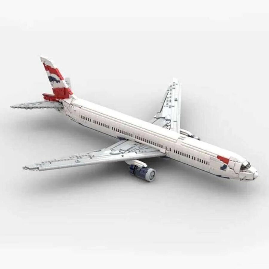 Конструктор самолет American Airlines 777-300er пластик, для мальчиков
