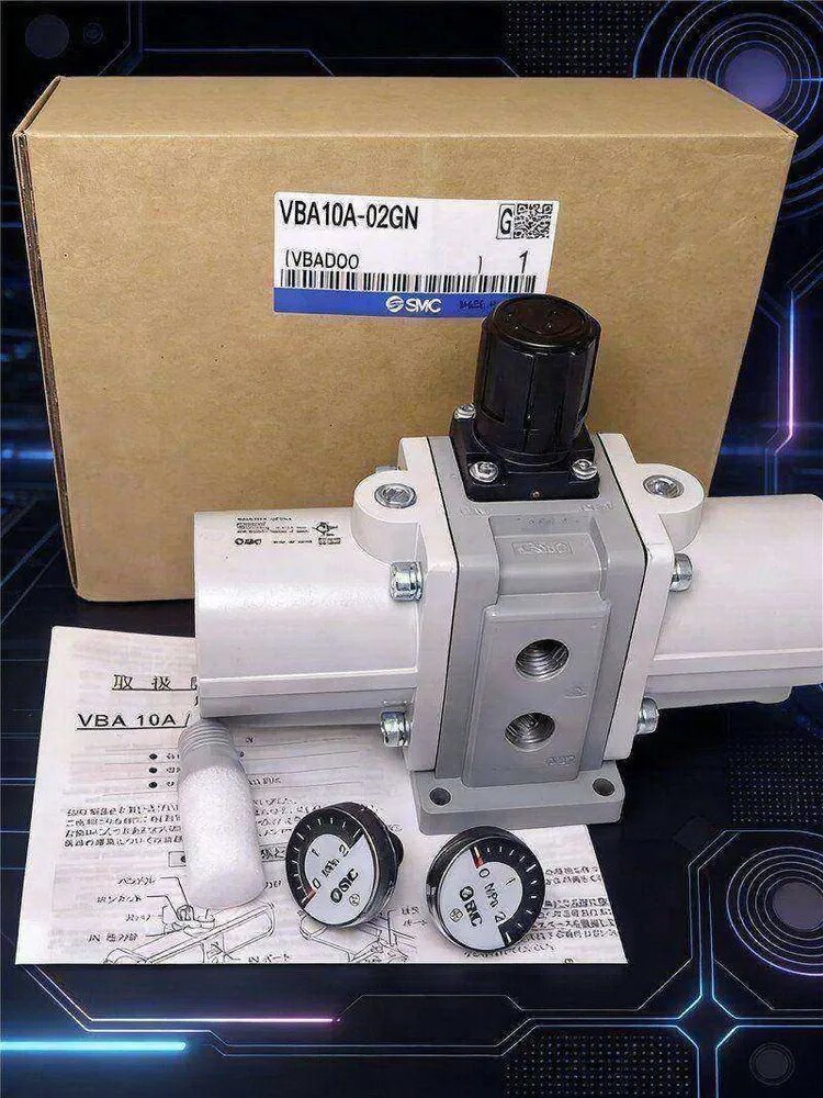 Нагнетательный клапан SMC VBA10A-F02 для газовых насосов, резьбовое соединение 1/4", ABS пластик