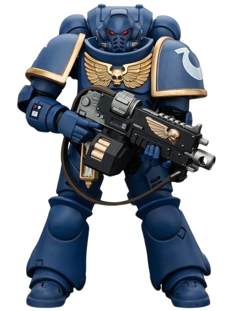 Подвижная фигурка JOYTOY Warhammer 40K 1/18 Ultramarines Intercessors Подарочная модель