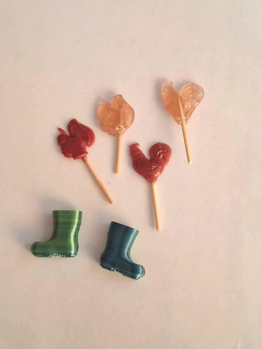 Набор миниатюр 5 шт "Леденцы и сапожки" для ватной игрушки