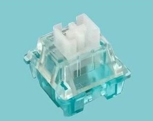 Переключатели свитчи VAL для механической клавиатуры, Бирюзовый/Белый, 100шт