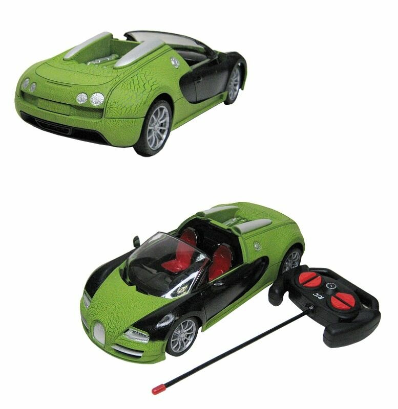 Машинка Нордпласт Кабриолет, гоночная, радиоуправляемая, масштаб 1:14, свет, фары, текстурный зеленый
