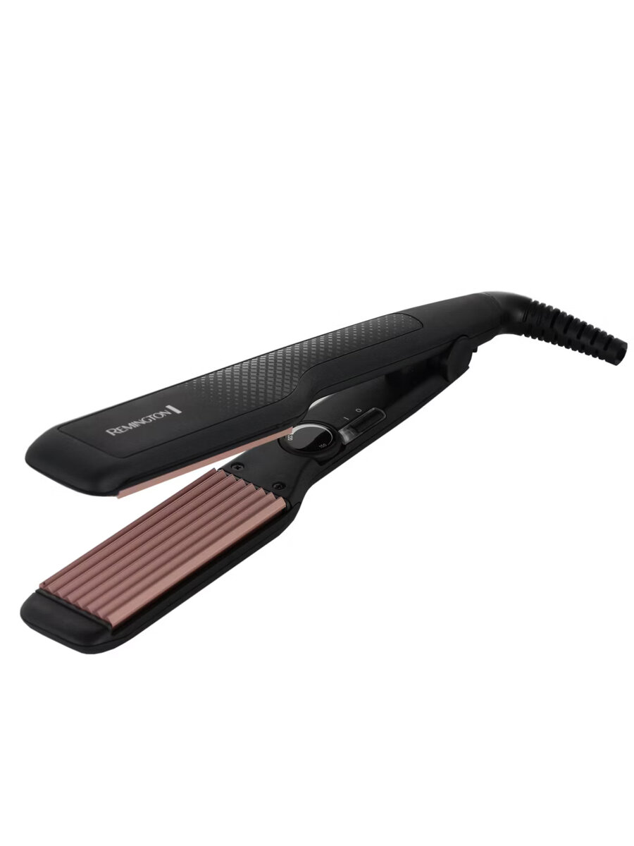 Щипцы-гофре для волос Remington S3580 Ceramic Crimp 220 широкие, плойка-гофре для прикорневого объема с керамическим турмалиновым покрытием, стайлер для текстуры и объема