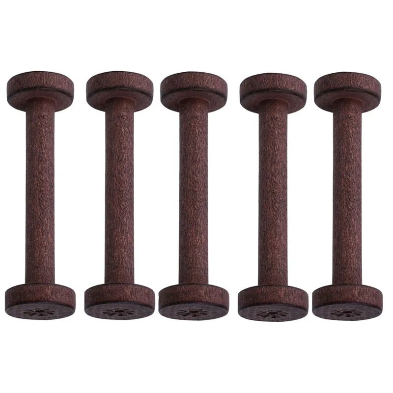 Деревянные катушки для ниток Mr.van, набор из 5 штук 5pcs dark color